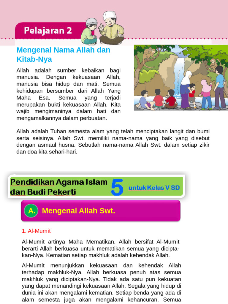 Kitab Kitab Alloh KLS 5 Tema 2 | PDF