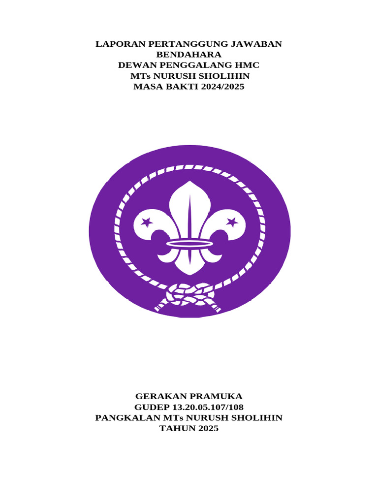 LPJ - BIDANG - BENDAHARA - DP Ok | PDF