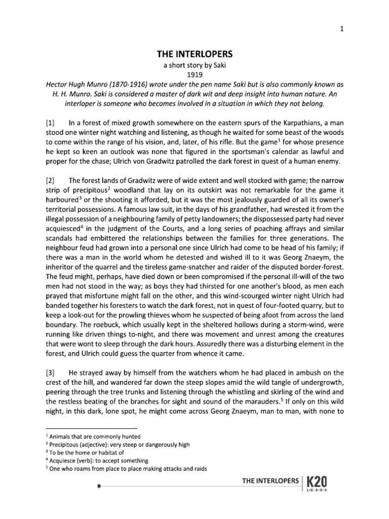 The Interlopers | PDF