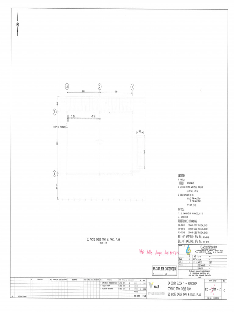 B3 Waste Cable Tray & Panel Plan-Rev | PDF