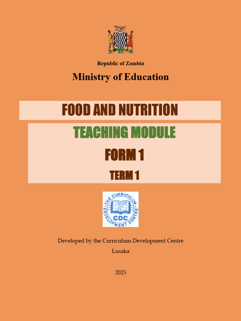 Zambia Form 1 Food and Nutrition Module | PDF | Kitchen | Kitchen Utensil