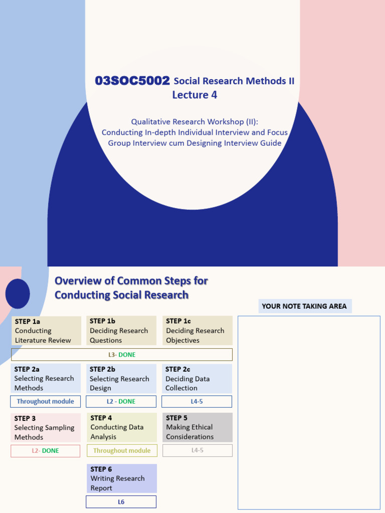 03SOC5002_L4_20250213 | PDF | Sampling (Statistics) | Focus Group