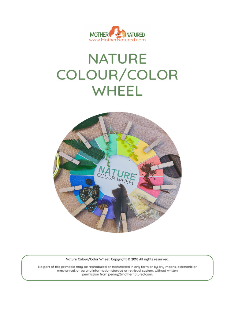 Nature Colour Scavenger Wheel A4 | PDF