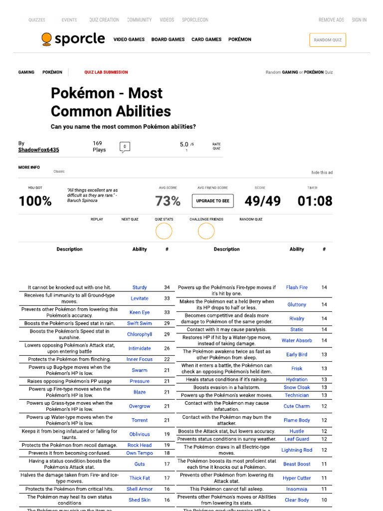 PkMn Abilities | PDF