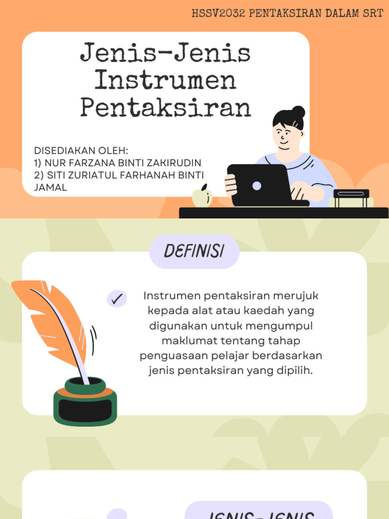 Jenis Instrumen Pentaksiran Pelajar | PDF