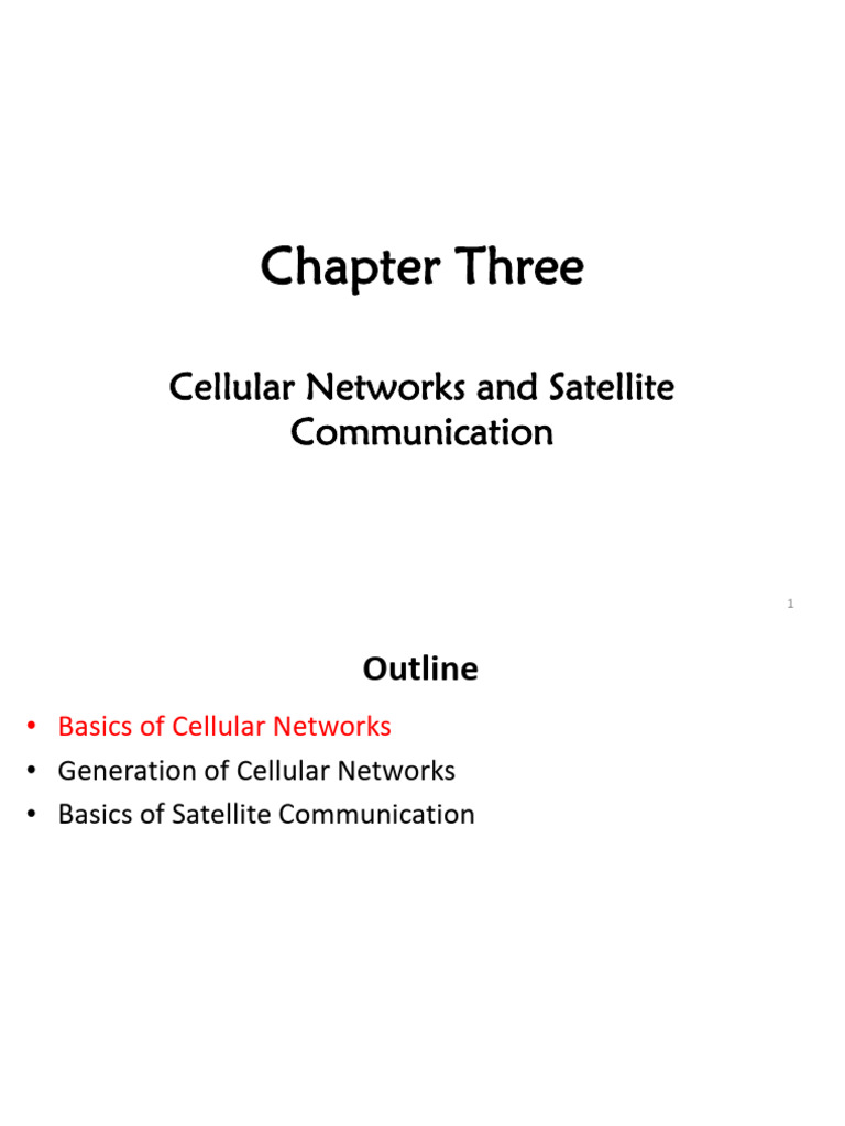 Chapter 3 - Cellular Networks Ad Satellite Communication | PDF | Cellular Network | Channel ...