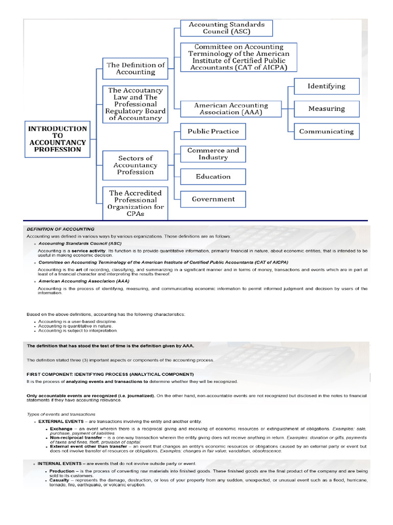 Introduction To The Accountancy | PDF