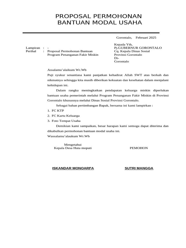 Contoh Proposal | PDF