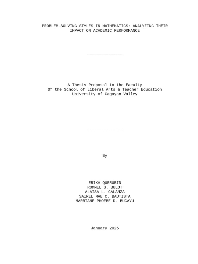 PROBLEM-SOLVING-STYLES-IN-MATHEMATICS.-ANALYZING-THEIR-IMPACT-ON-ACADEMIC-PERFORMANCE (1) | PDF ...