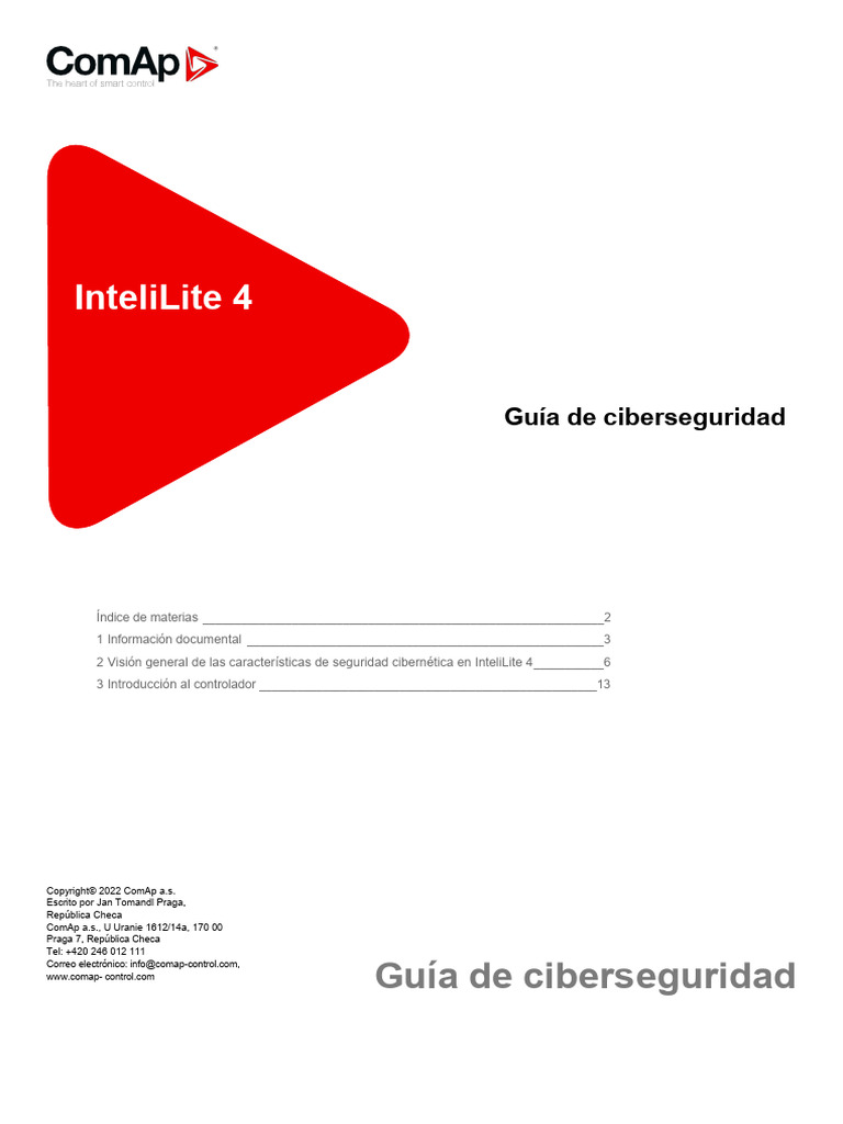 InteliLite-4-Cyber-Security-Guide-January-2022 - 2 Es | PDF | Cortafuegos (informática) | Contraseña