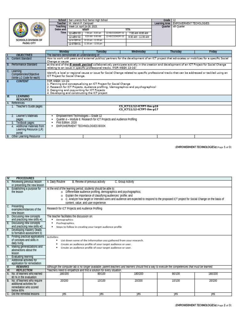 14 DLL-etech | PDF | Educational Technology | Learning