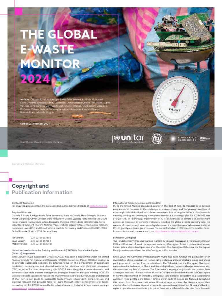 GEM 2024 EN 11 NOV-web | PDF | Electronic Waste | Recycling