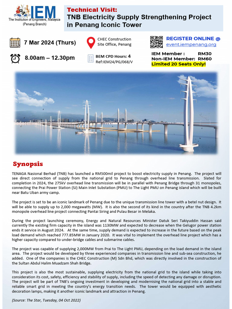 0307 (Flyer1) TNB Electric Supply Strengthening Project | PDF ...