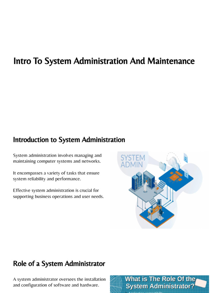 Intro To System Administration and Maintenance | PDF | System Administrator | Security