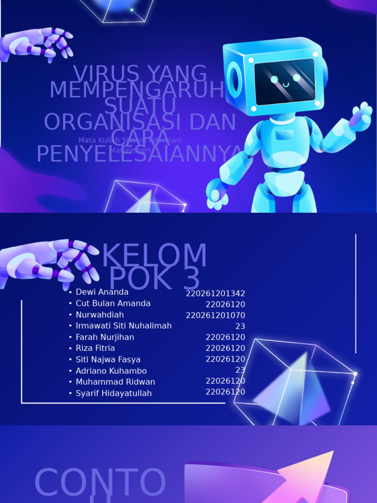Contoh Kasus Virus MK Sim KLP 3 | PDF