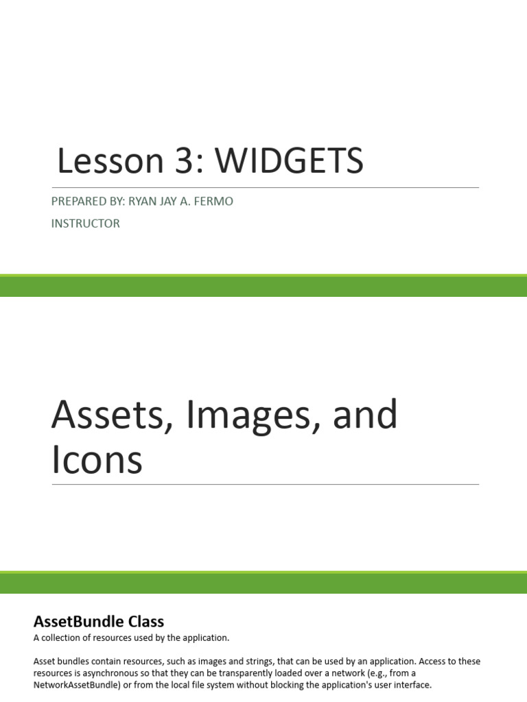 Lesson3- Widgets p1.pptx | PDF | Computing | Computer Programming