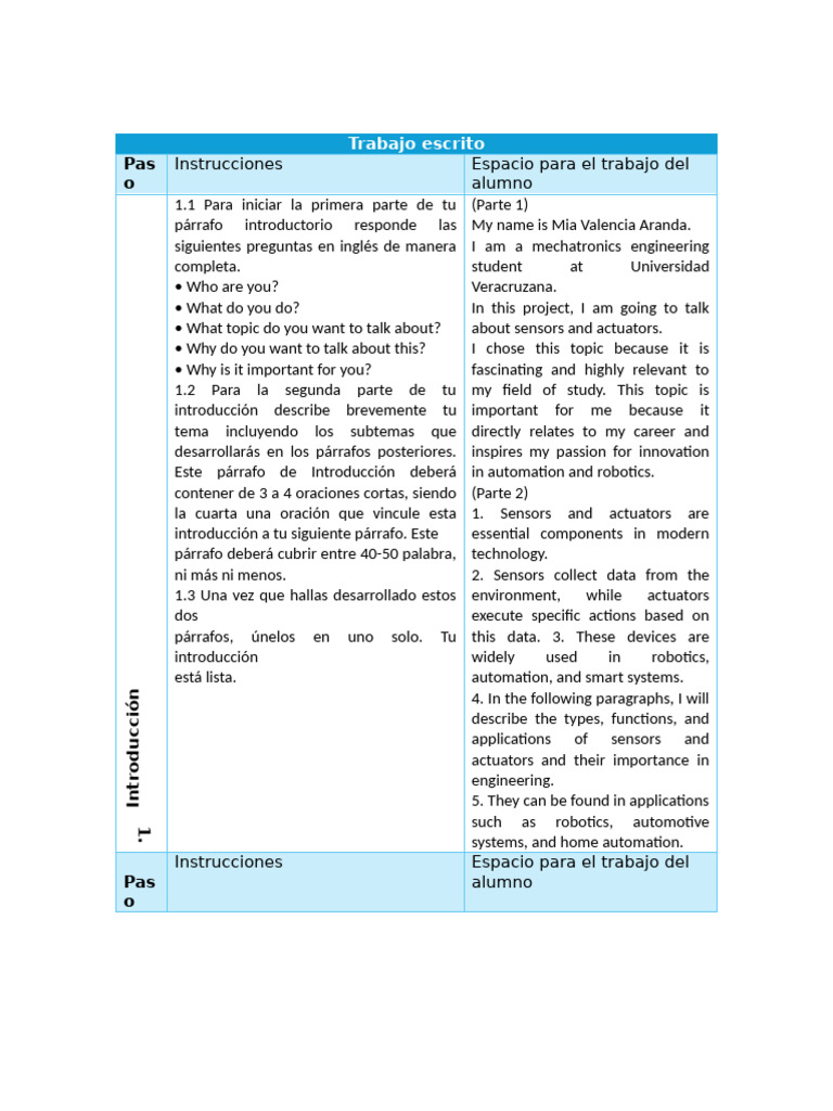 Proyecto Integrador Ingles | PDF