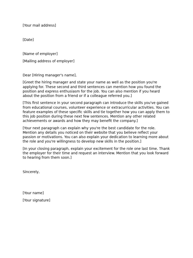 How To Write Application Letter | PDF