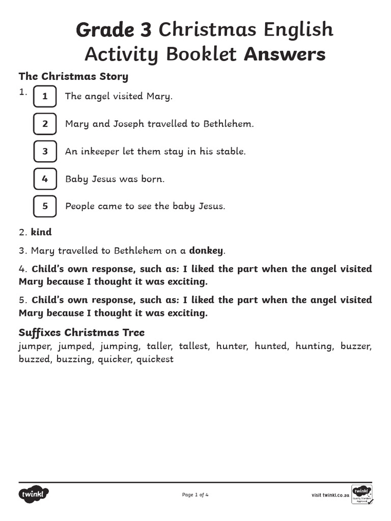 Grade-3-Christmas-English-Activity-Booklet-Za-Hl-627 Answers | PDF ...