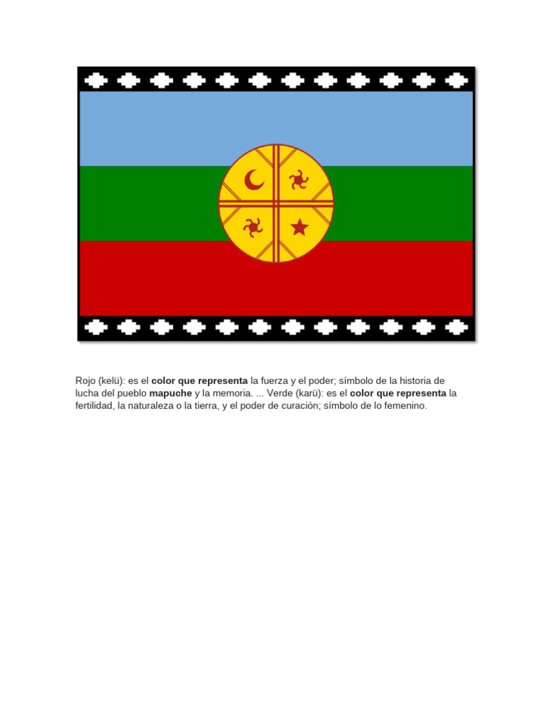 La Bandera Mapuche y Su Significado | PDF