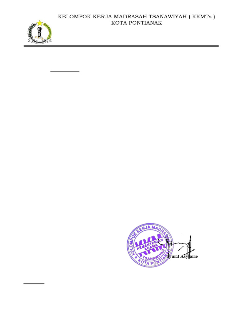 Undangan_Raker KKMTs_ Februari 2025 | PDF