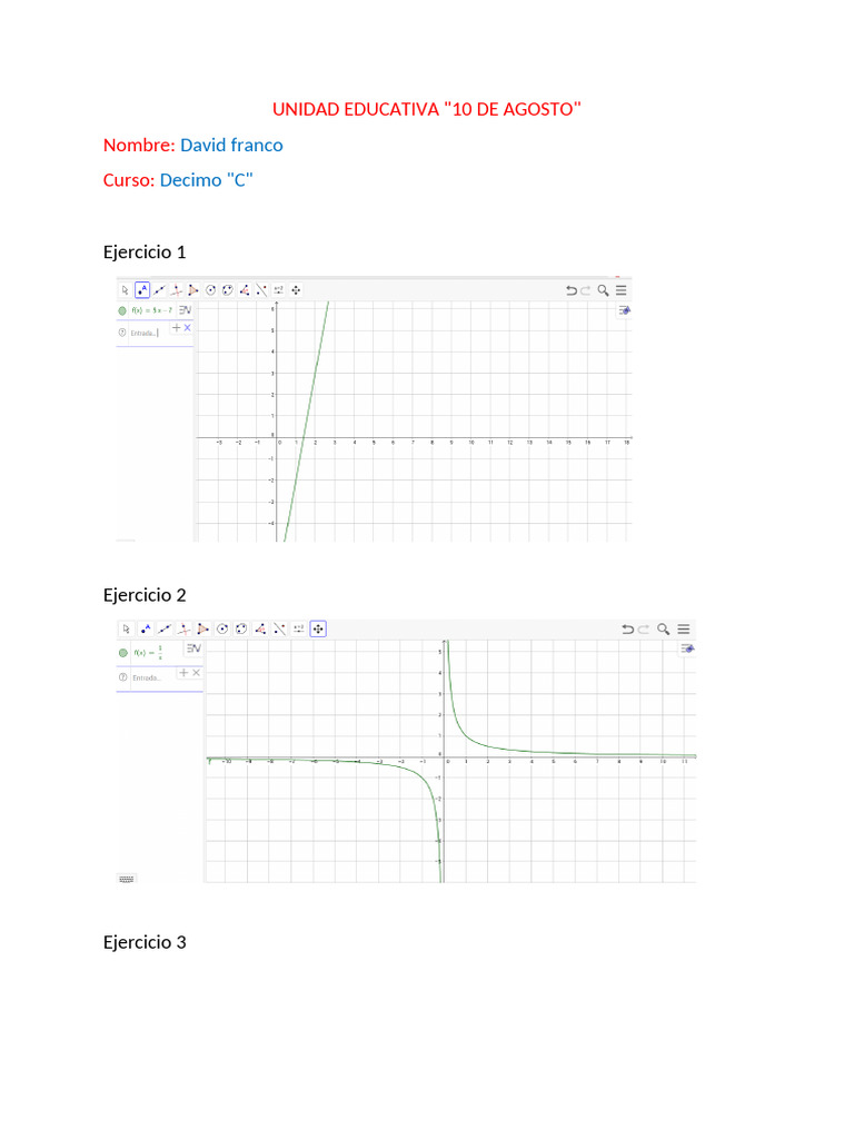 Deber Matematicas | PDF