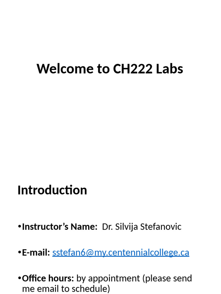 CH222 Lab Course Guidelines and Policies | PDF | Computing