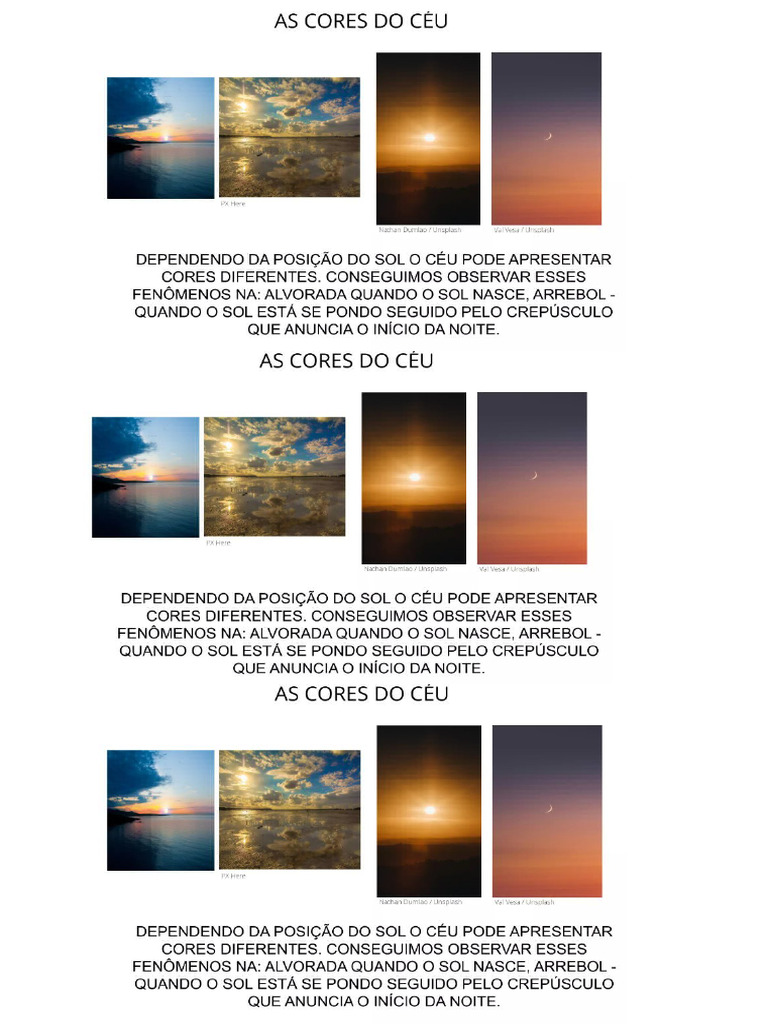 As Cores Do Céu | PDF