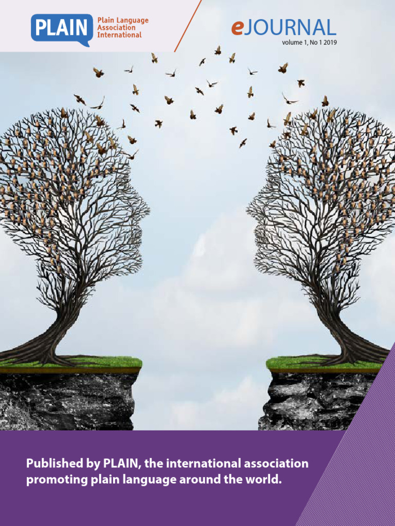 PL 2019 Ejournal 1 | PDF | Plain Language | Human Communication