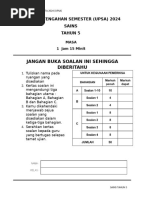 2024 - Upsa - MT - Tahun 4 | PDF