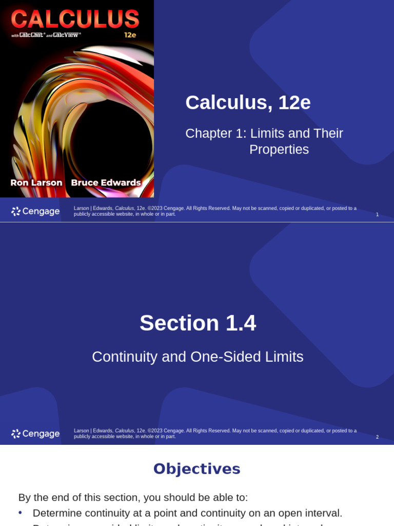Larson Calculus 12e PPT Section 1.4 | PDF | Function (Mathematics ...