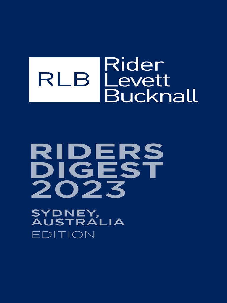 2023-RLB-Rider-Digest_Sydney | PDF | Carbon Footprint | Life Cycle ...