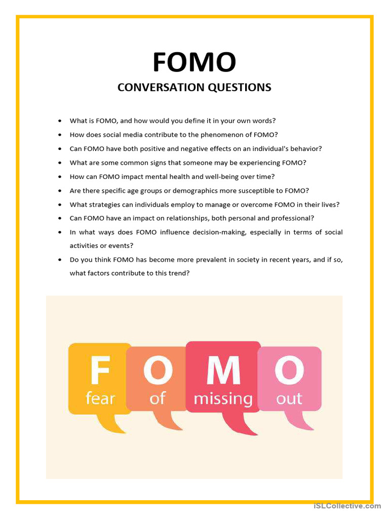 Understanding FOMO: Effects and Insights | PDF