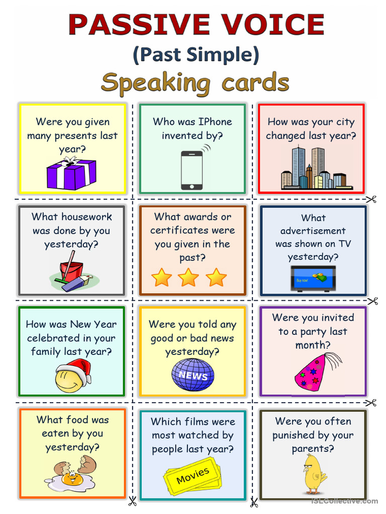 Passive Voice Speaking Exercises | PDF