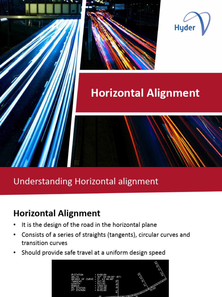Highway Design: Horizontal Alignment Guide | PDF | Road | Transport