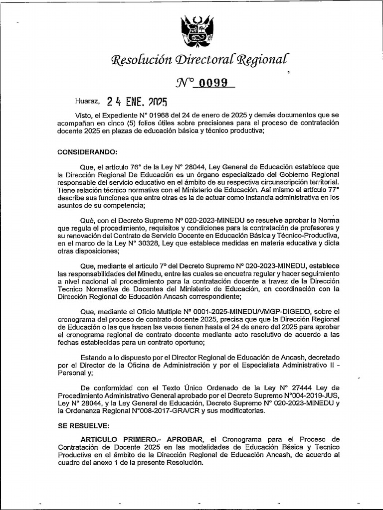 RDR 0099-2025-DREA | PDF