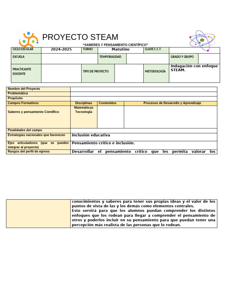 Proyecto Integrador y Planeación | PDF
