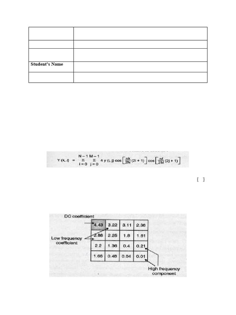 Experiment No. 7 | PDF | Data Compression | Digital Signal Processing