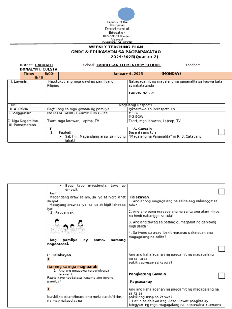 DLP Q3 W4 D1 Edited | PDF