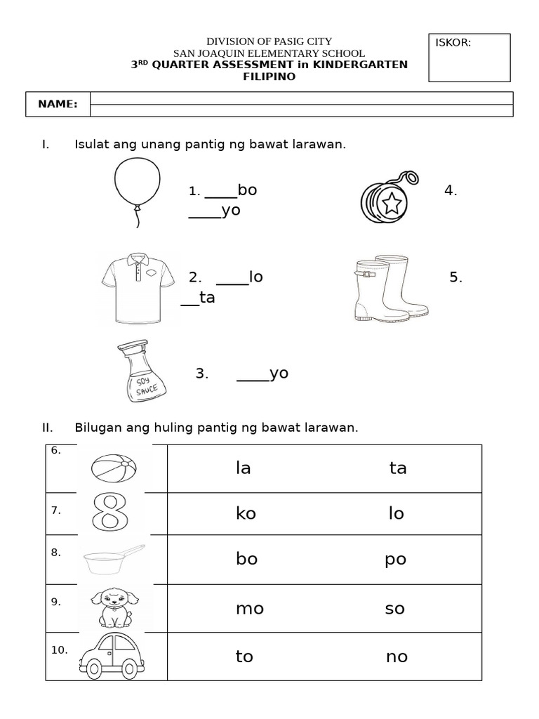 3rd-QUARTER-FILIPINO-BERN | PDF
