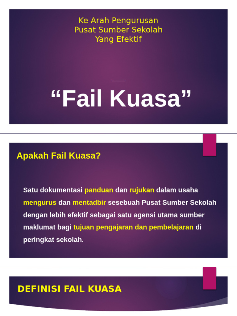 Fail Kuasa | PDF