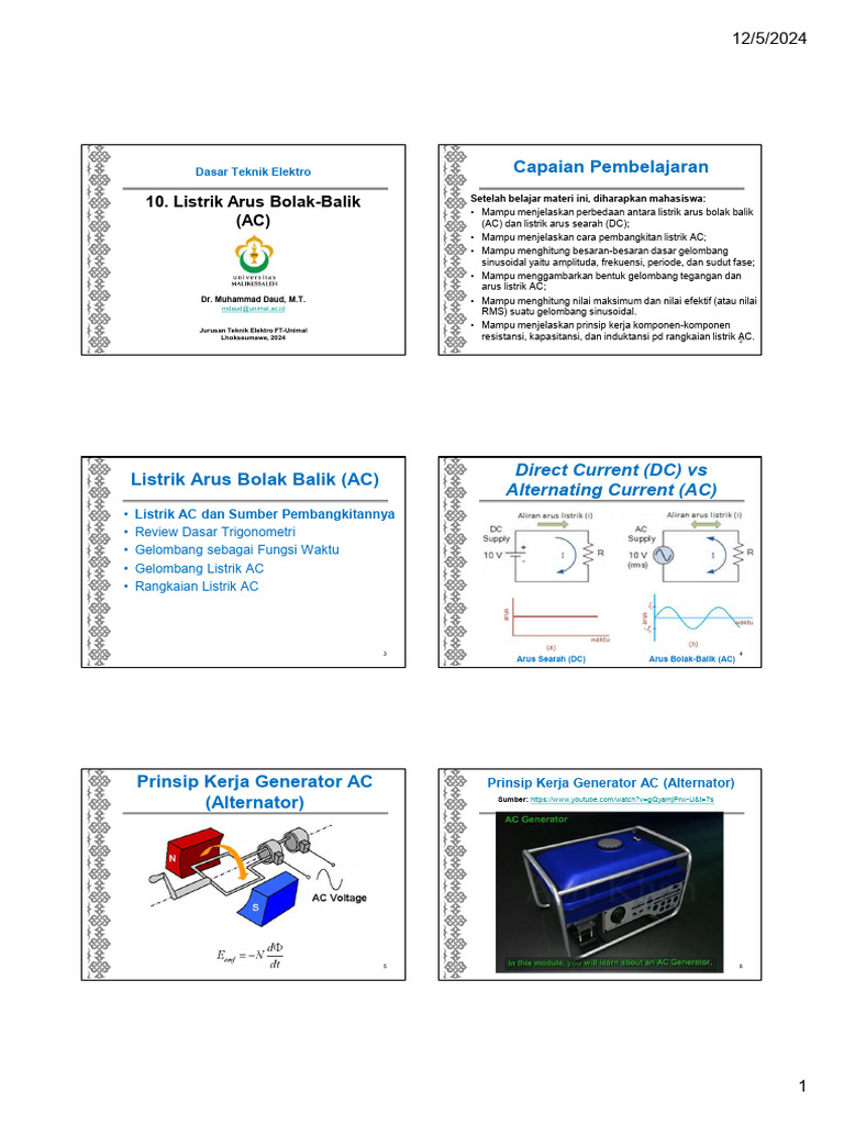 Print-DTE-10 Listrik AC 2024A | PDF