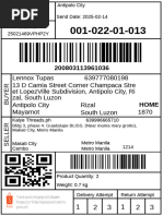 Sample JNT Waybill | PDF