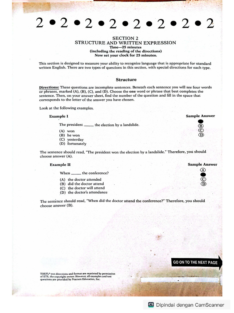 TOEFL Practice 1 | PDF