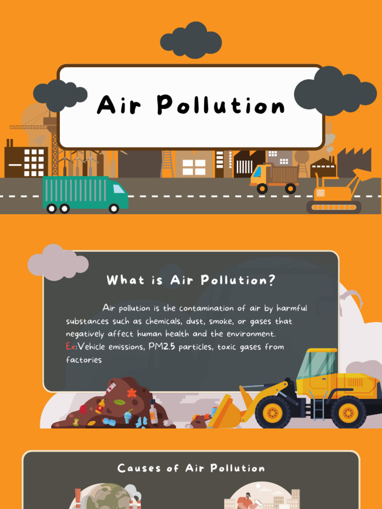 Pollution Education Presentation in Illustrative Style PDF | PDF