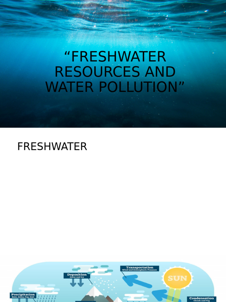 Freshwater Resources and Water Pollution | PDF