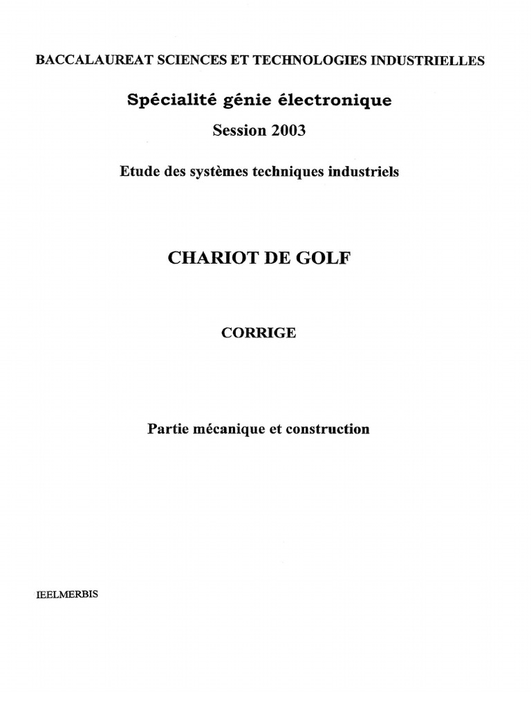 03sept - Corr Chariot de Golf - Meca | PDF