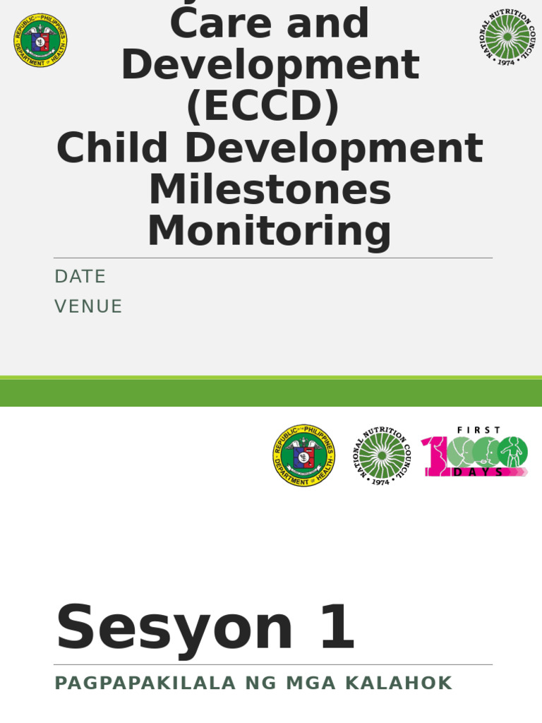On Eccd Child Devt Milestones | PDF