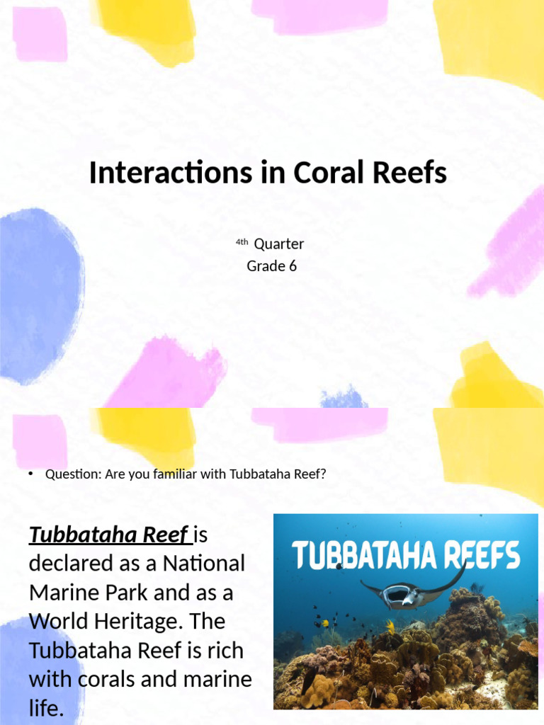 Q4 G6 Interactions in Coral Reefs | PDF | Coral Reef | Coral