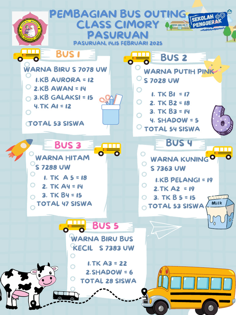 Outing Bus Allocation for Schools | PDF